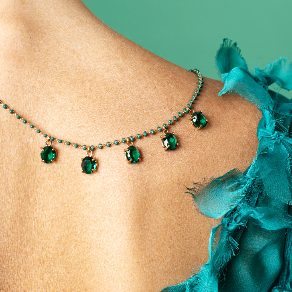 ALICE emerald necklace