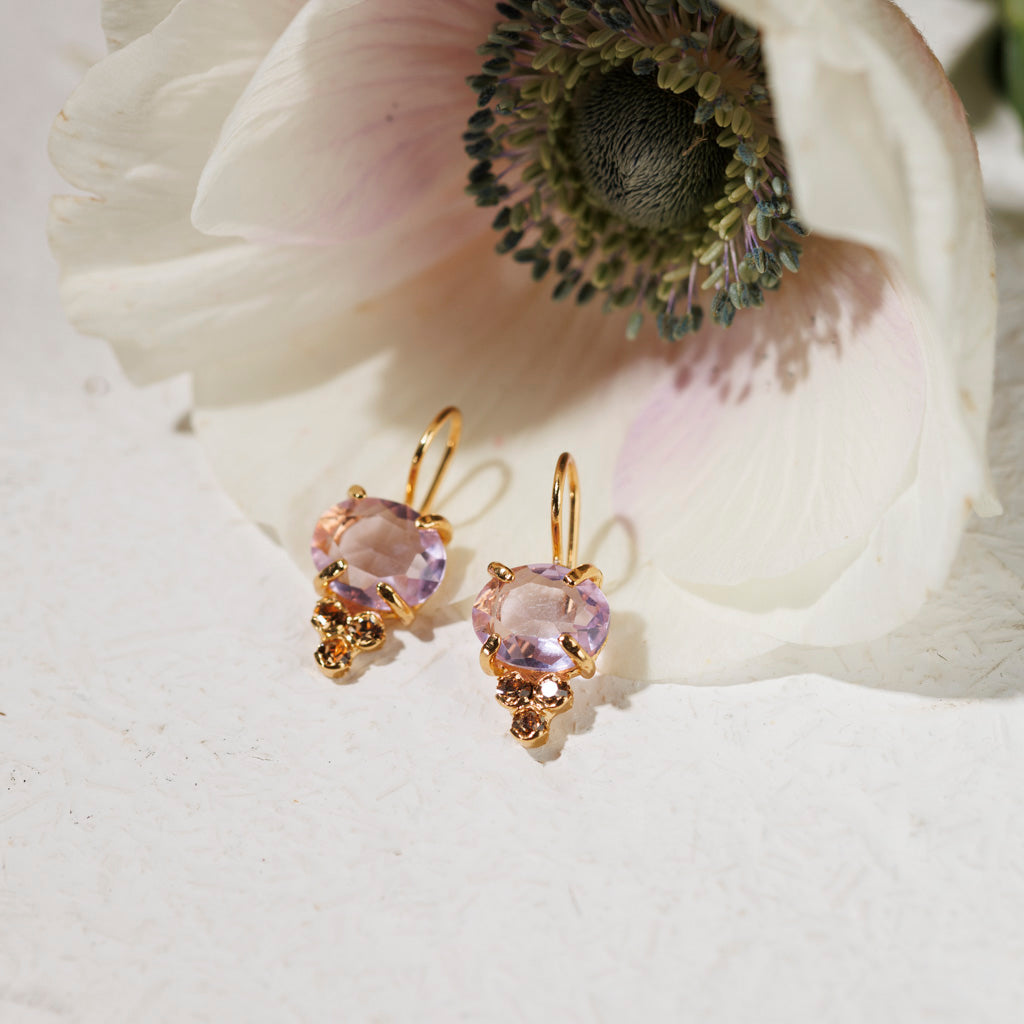 MALVA lilac earrings
